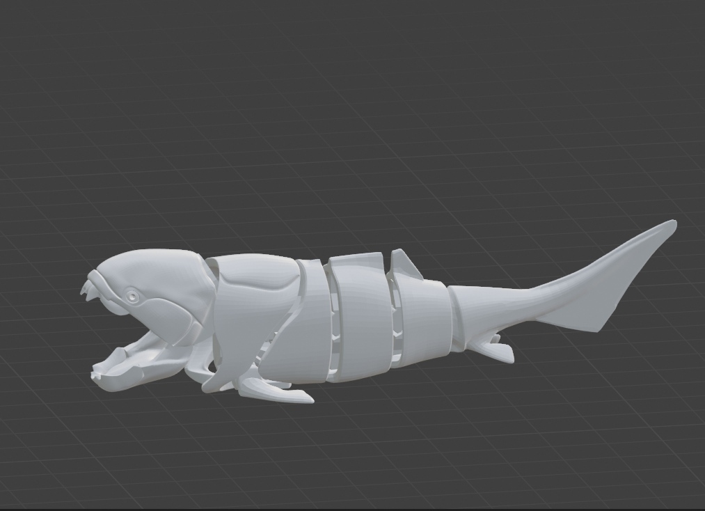 Descargar archivo STL gratis Dunkleosteus articulado • Objeto ...