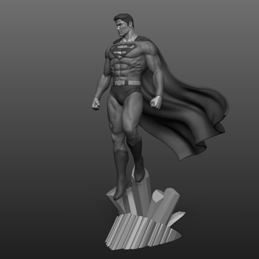 Download STL file Superman Fan Art Statue 3d Printable • 3D print ...