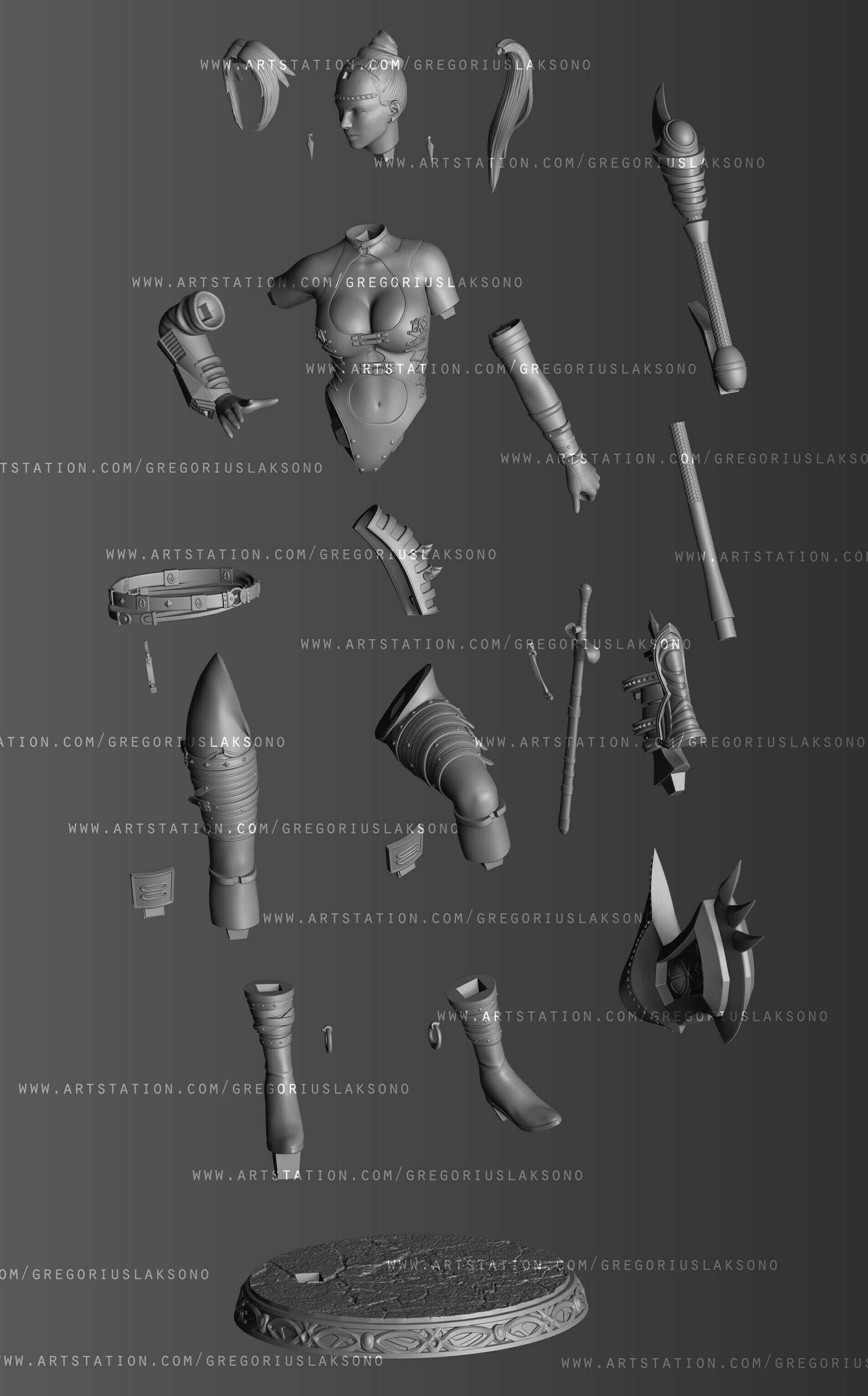 3D file Rachel Dead or Alive Fan Art Statue 3d Printable 😵・3D printer ...