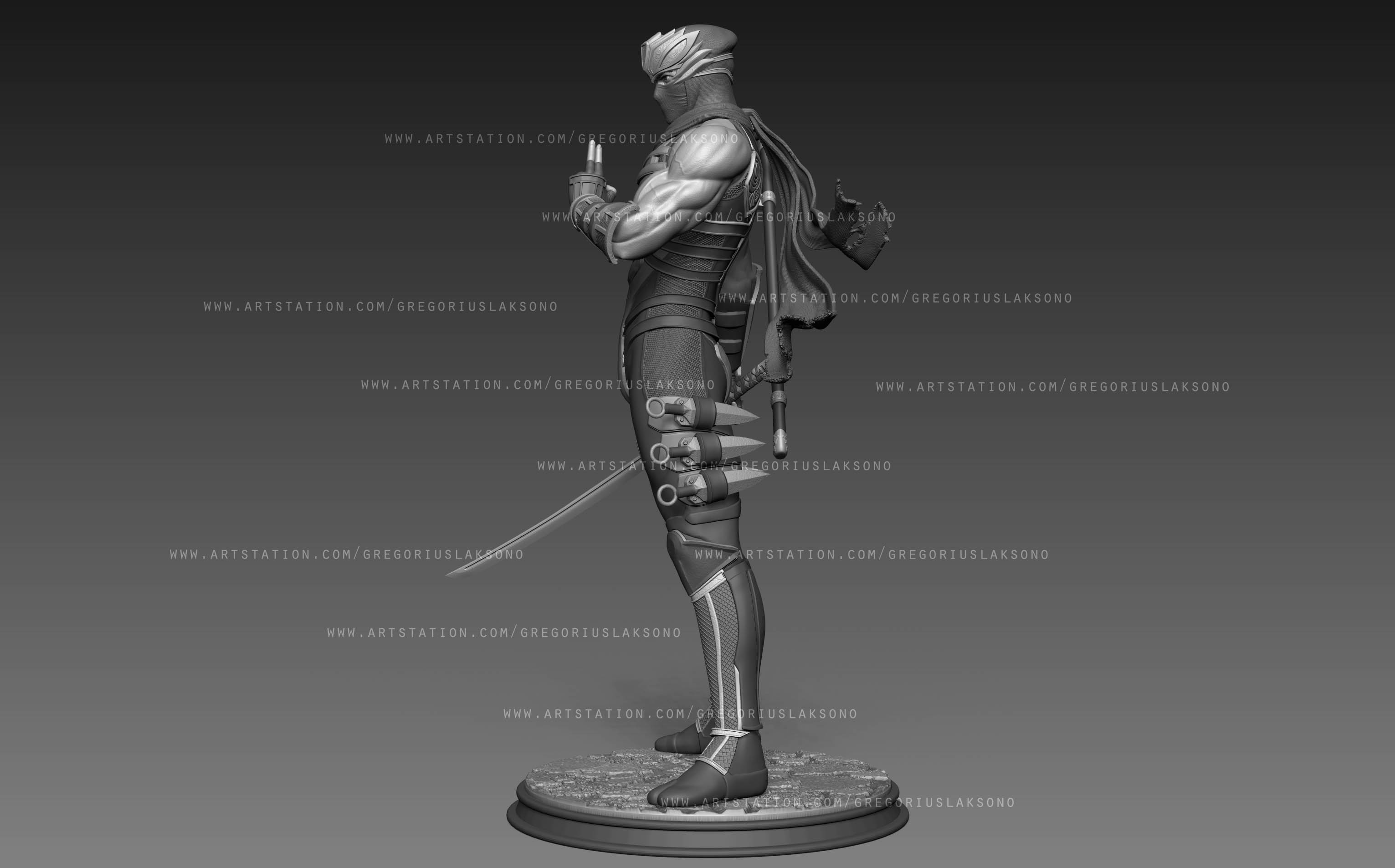 3D file Ryu Hayabusa Ninja Gaiden Fan Art Statue 3d Printable 🥷・Model ...