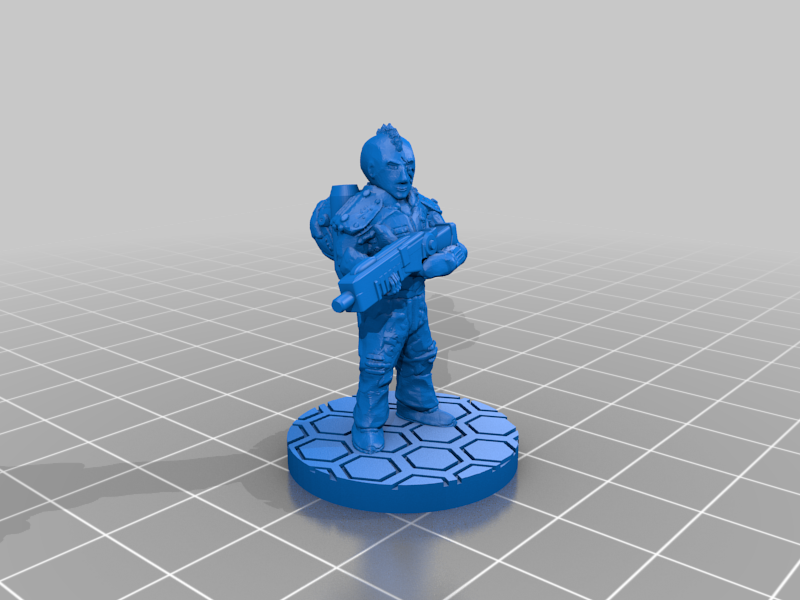 Free STL file Astronaut Soldier With Mohawk (28mm)・3D printer model to ...