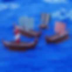 Download free STL file Viking Long Ships for Ortus Novae: Trireme • 3D ...