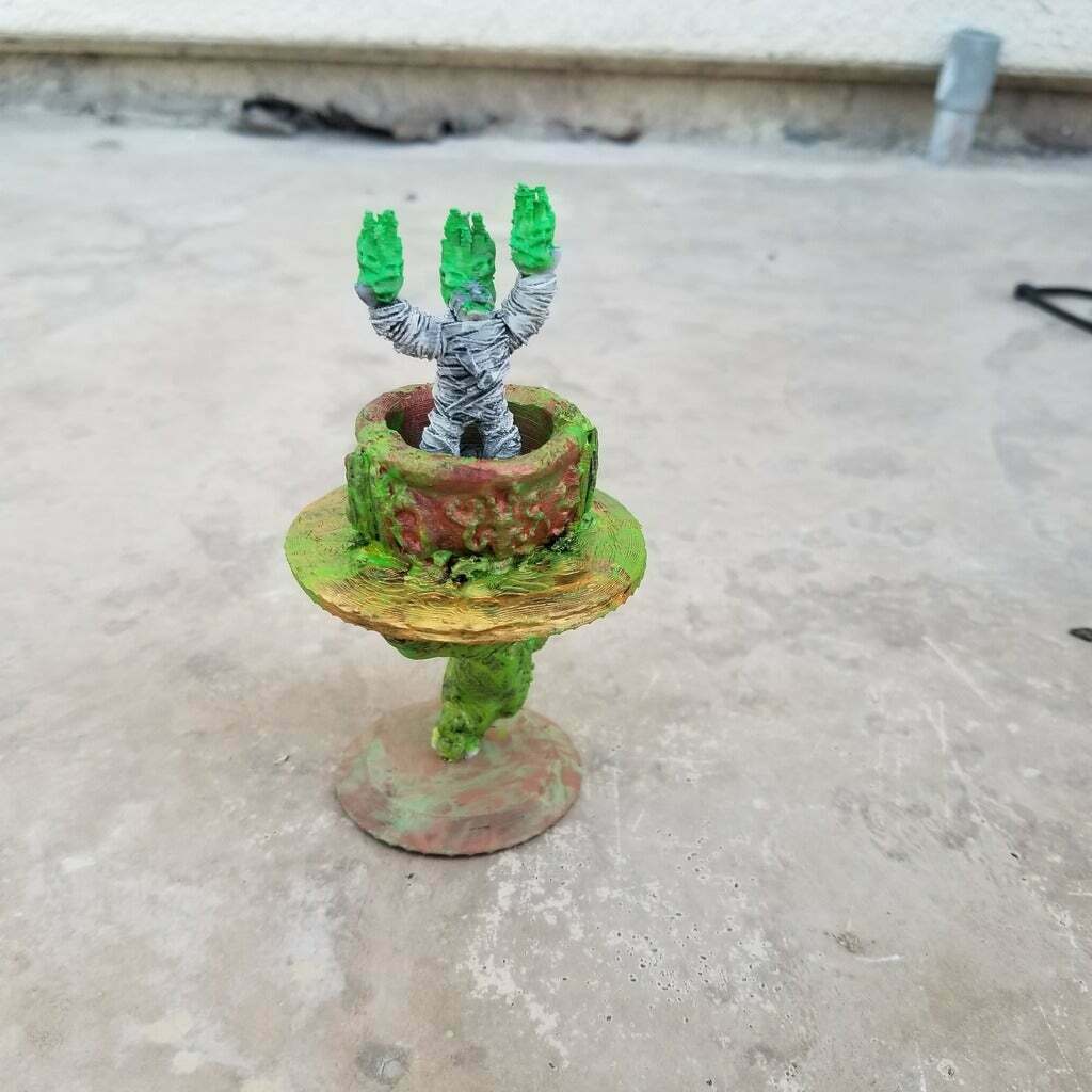 STL-Datei Flying Neolithic Bog Cauldron Mount (Mystic Skies) 🎲 ...