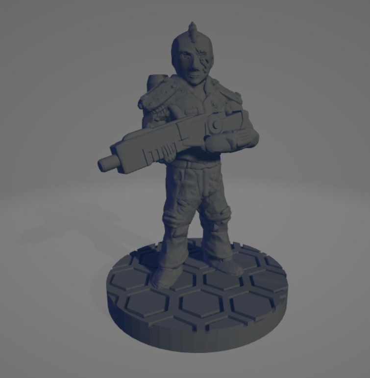 Free STL file Astronaut Soldier With Mohawk (28mm)・3D printer model to ...