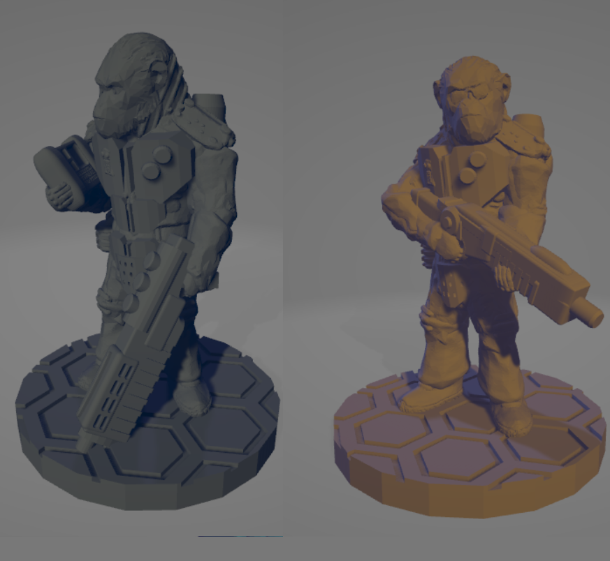 Free STL file Ape Morph Minis For Eclipse Phase・3D printing idea to ...