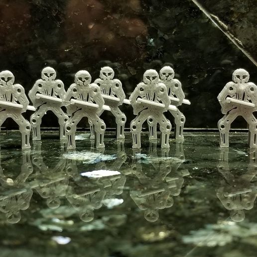 Download free 3D print files Skeleton Robot Meeples ・ Cults