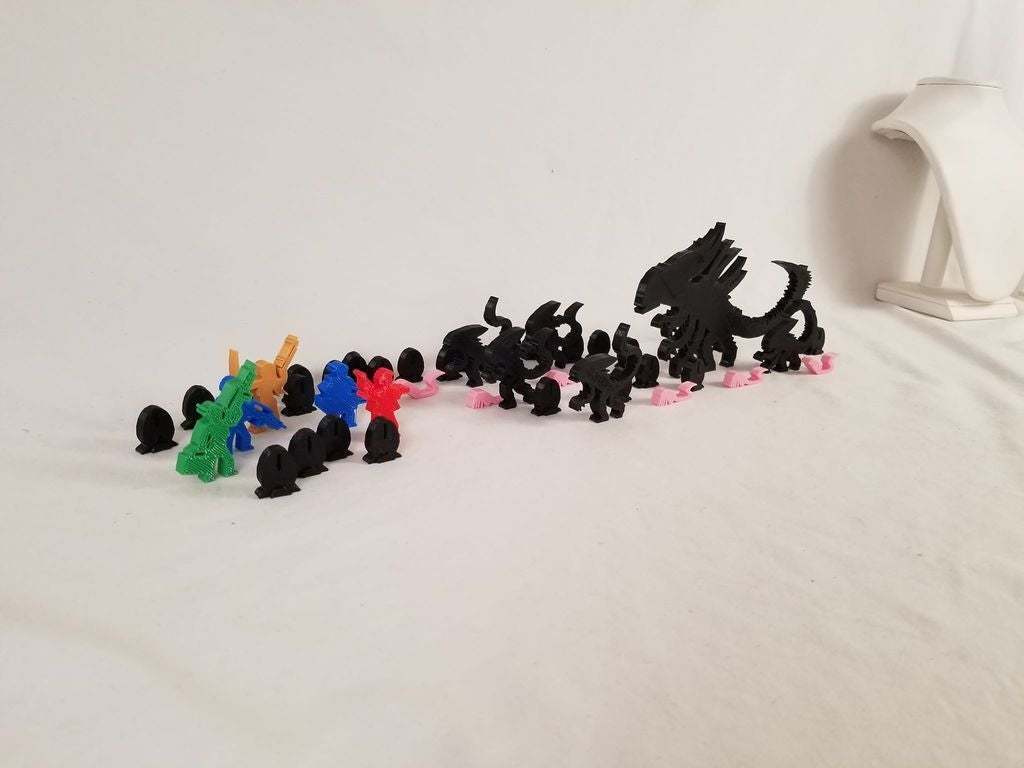 Free STL file Meeples For Xeno Dead Zone・Template to download and 3D ...