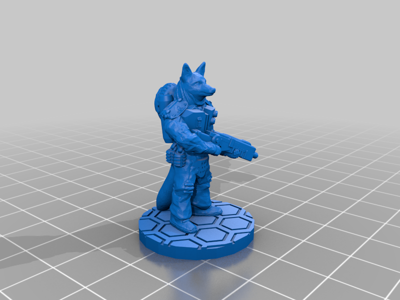Free STL file Kitsune Soldier For EP・Design to download and 3D print・Cults