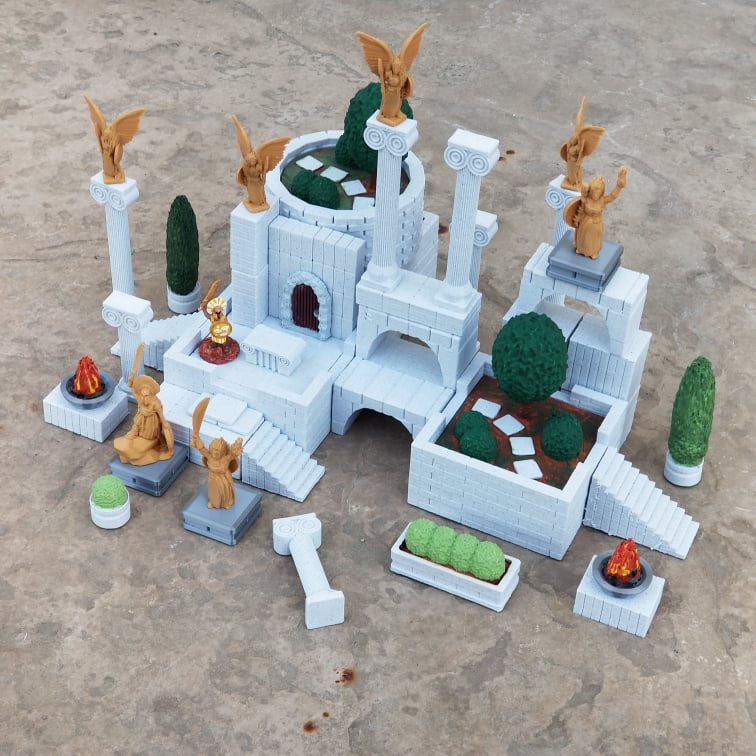 3D file Modular Temple of the Amazons・3D printable model to download・Cults