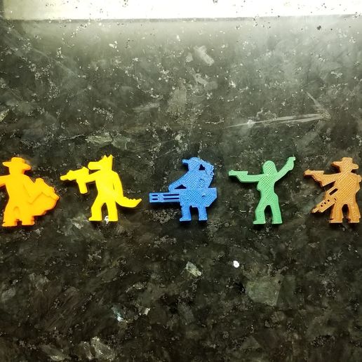 Download free STL files Interstellar Hero Meeples (#3) ・ Cults