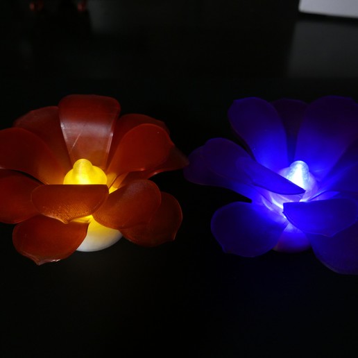 Download free 3D printing templates Lotus Flower Tea Light ・ Cults