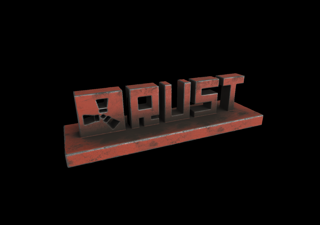 Fichier STL gratuit Logo Rust・Plan à télécharger et à imprimer en 3D・Cults