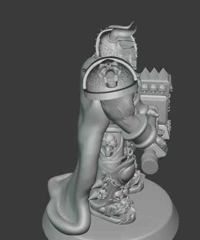 Free STL file Chaotic Death Knight with hammer・3D printing template to ...