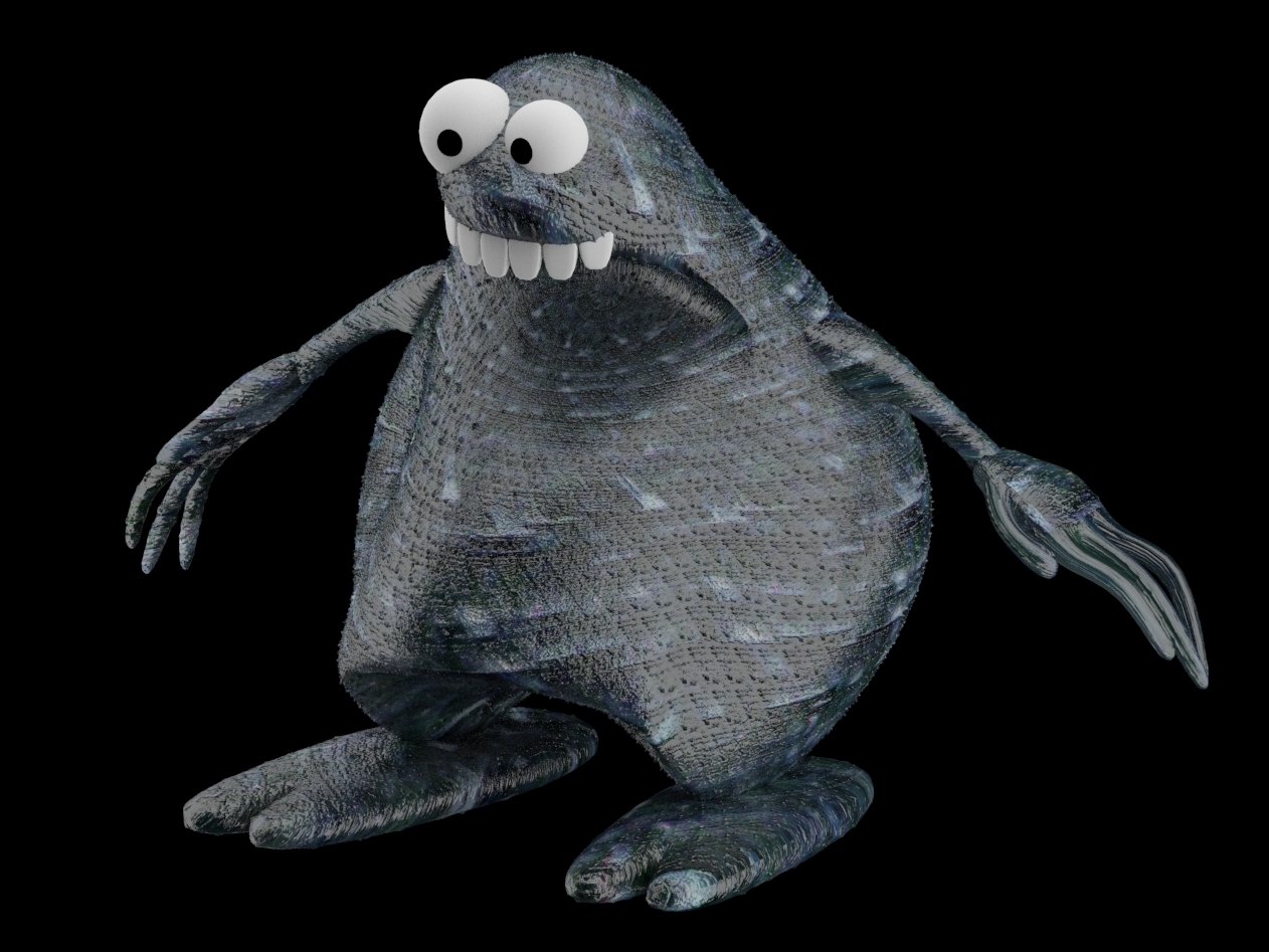 STL file Blue Monster 👹・3D printer design to download・Cults