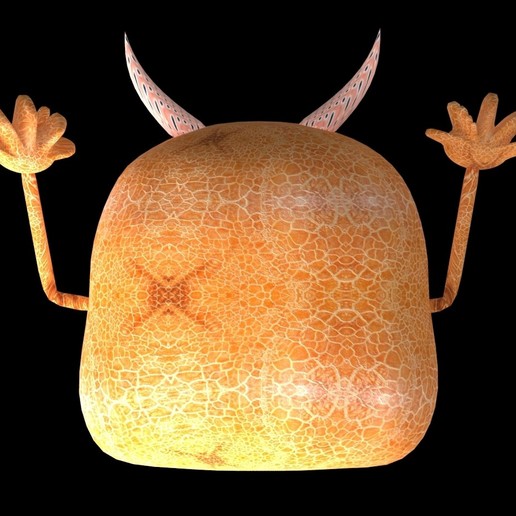 Download 3DS file Orange Monster • 3D print model ・ Cults