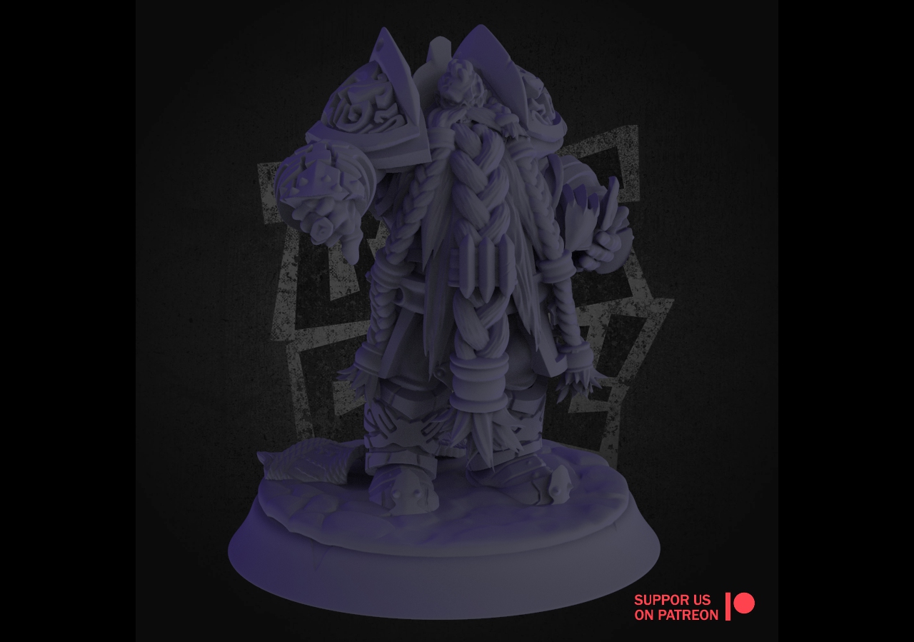 STL file The dwarf captain.・3D print object to download・Cults