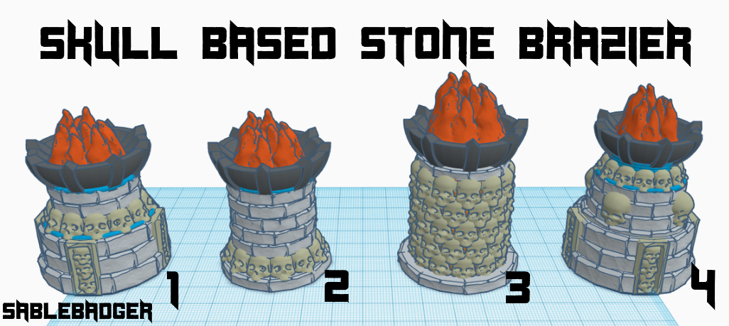 STL file Tea Light Braziers and Fire・3D printable model to download・Cults