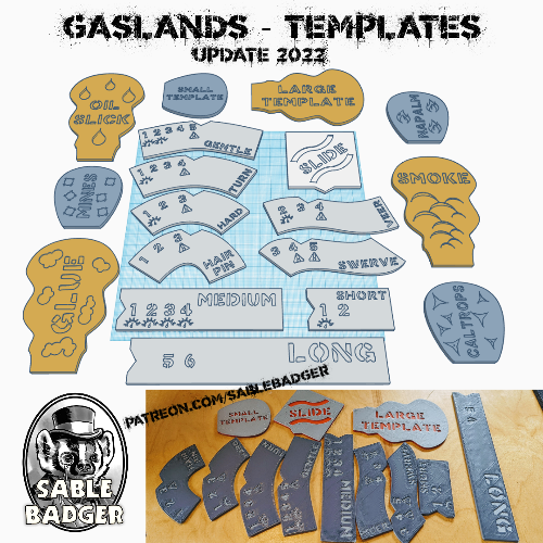 Free STL file Gaslands - Movement Templates 2022・3D printable object to ...
