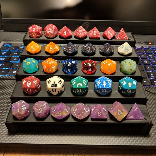 Download free STL files Modular Dice Display Shelves ・ Cults