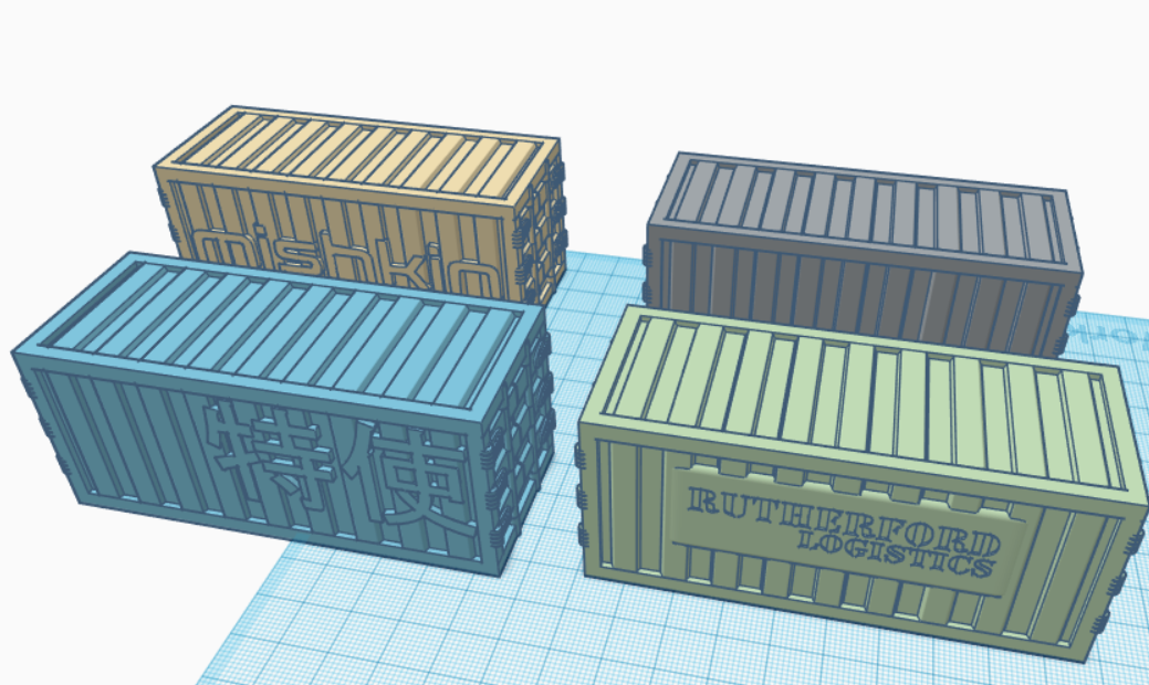 Free STL file Gaslands - Shipping Containers・Template to download and ...