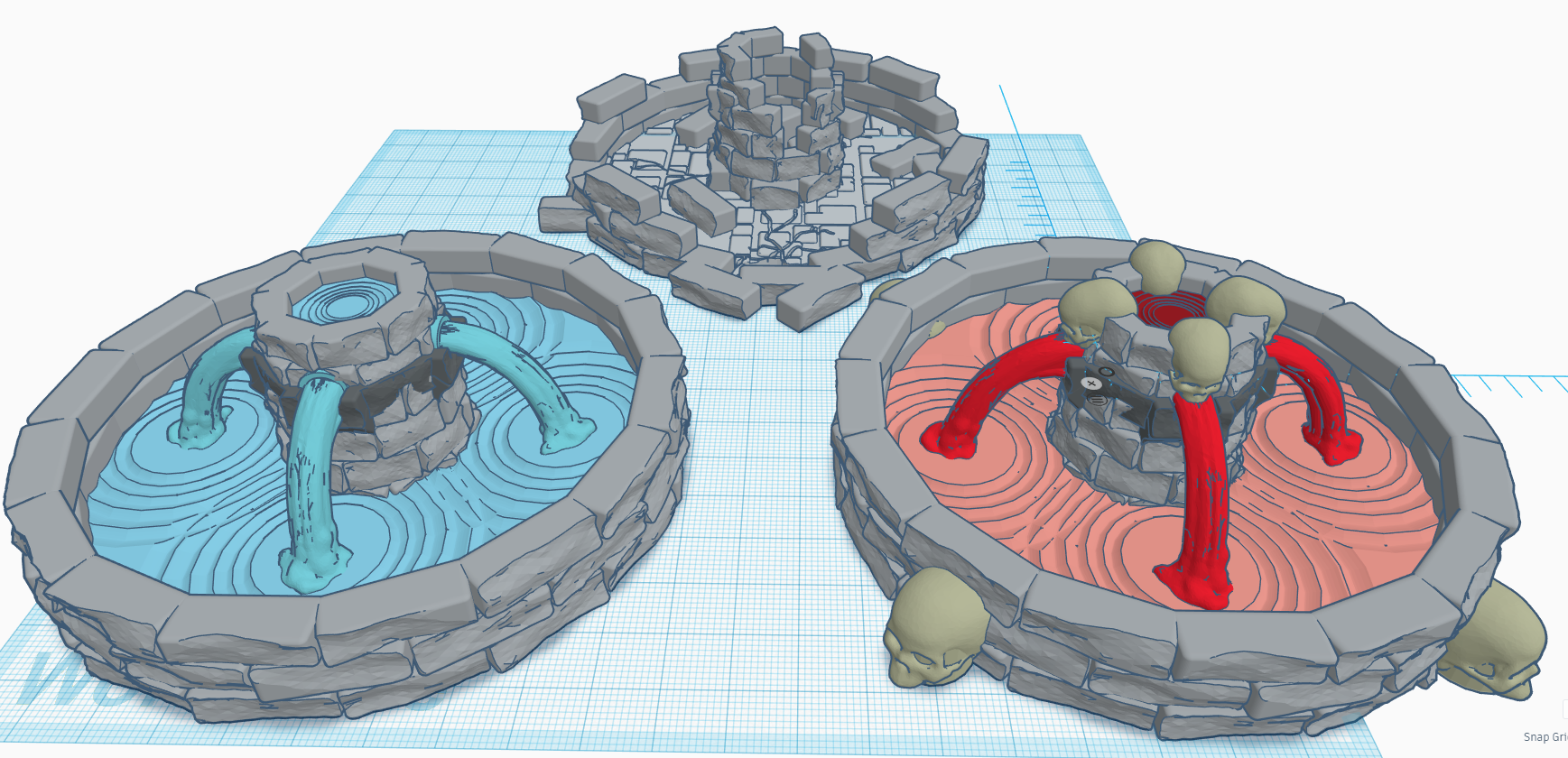 Free STL file Fantasy Wargame Terrain - Fountains ⛲・3D printer model to ...
