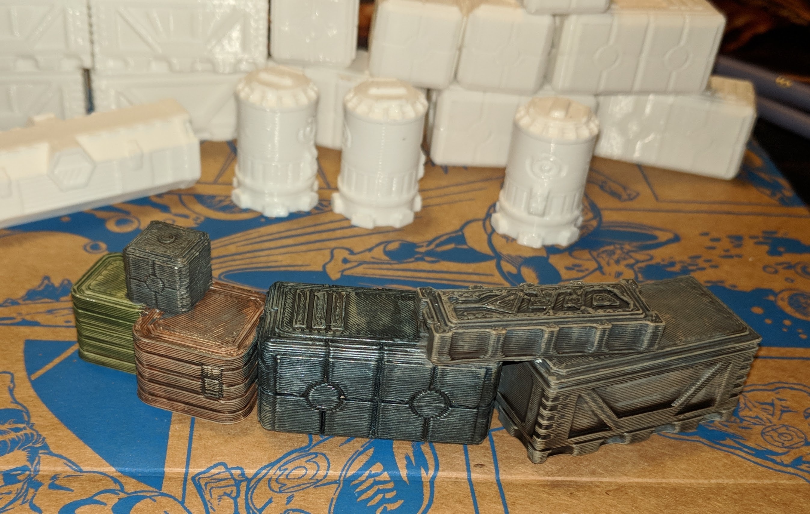 Download free STL file Star Wars Legion Terrain - Crates, Barrels and ...