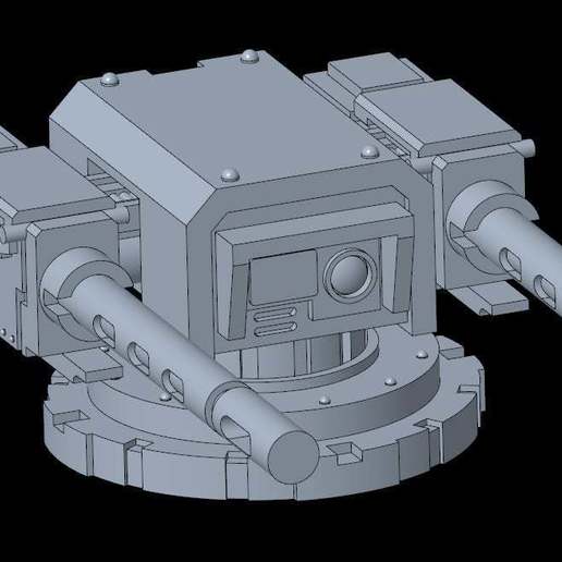 Download free STL file MG turret for Impulsor • 3D printable design ・ Cults