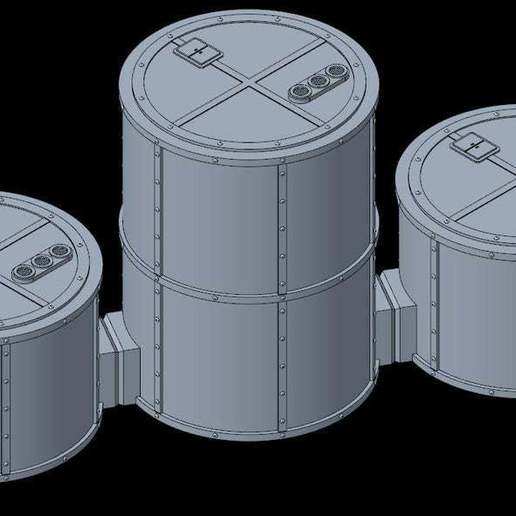 Download free STL file Refinery tanker modular for 40k tabletop • 3D ...