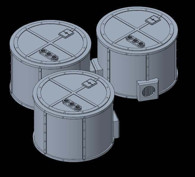 Free STL file Refinery tanker modular for 40k tabletop・3D printable ...