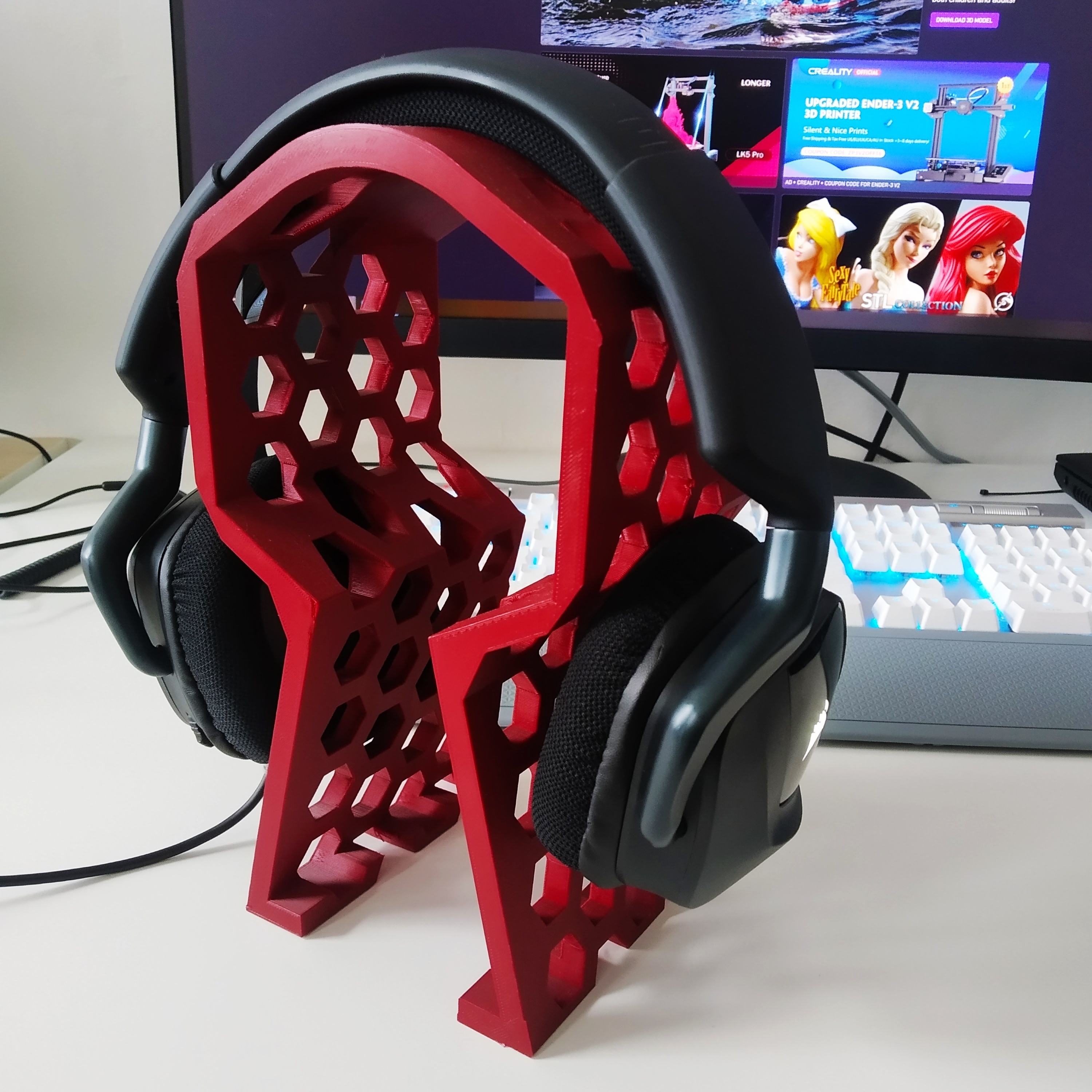 Free STL file Headphone stand・3D printing design to download・Cults