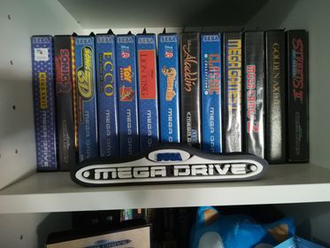 Archivo STL Logotipo de Mega Drive・Objeto imprimible en 3D para ...