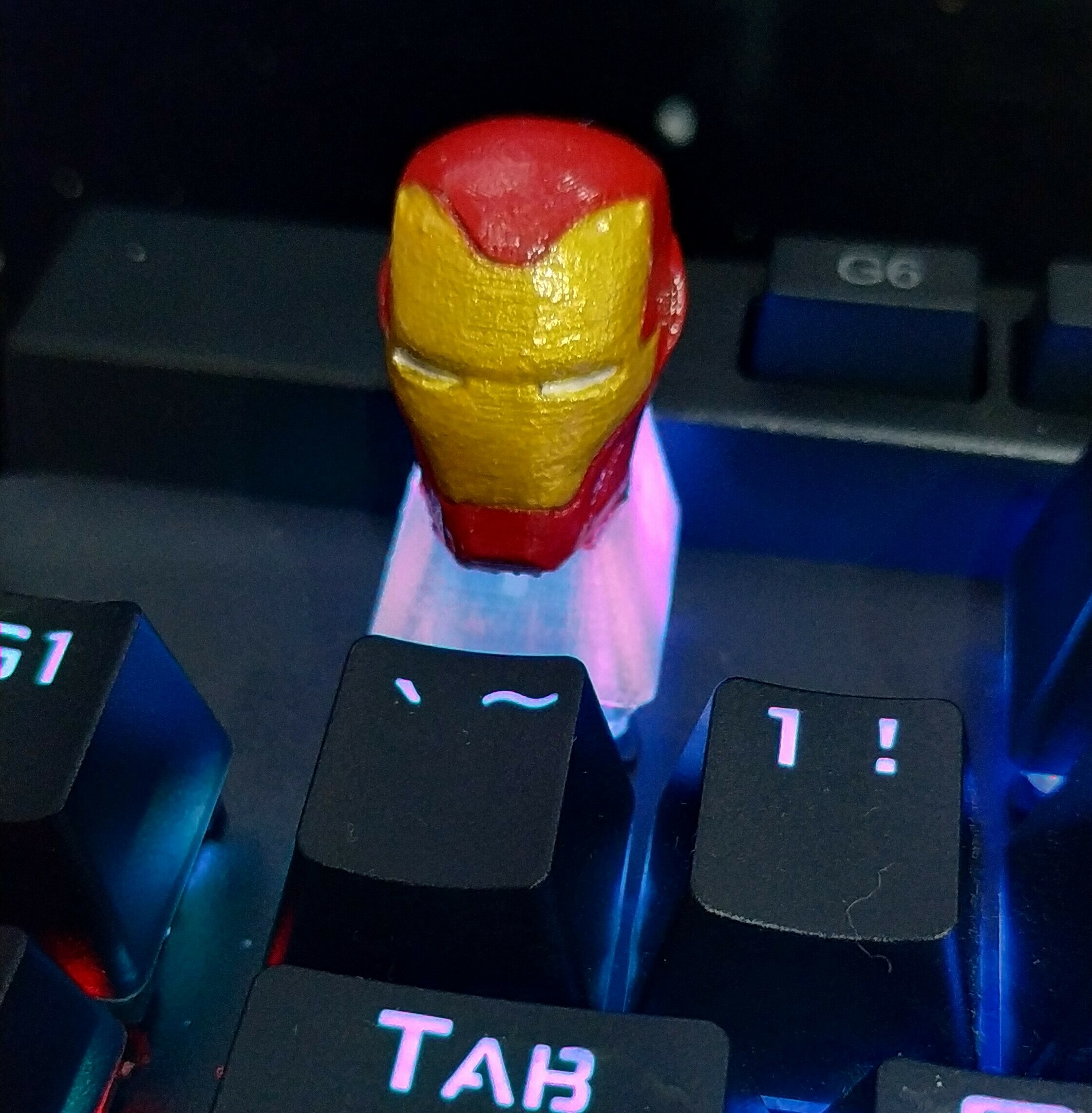 OBJ file Key Cap Ironman 🔑・Design to download and 3D print・Cults