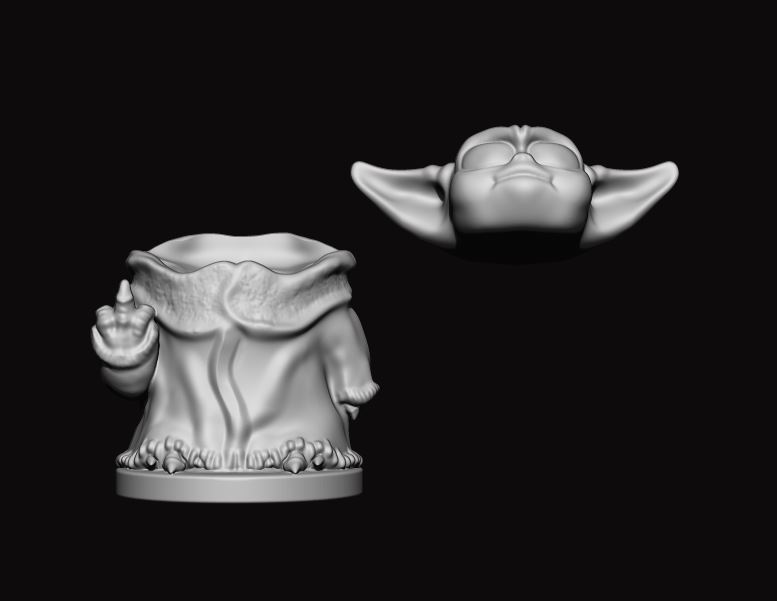3D file Kid boo and Baby yoda・Template to download and 3D print・Cults