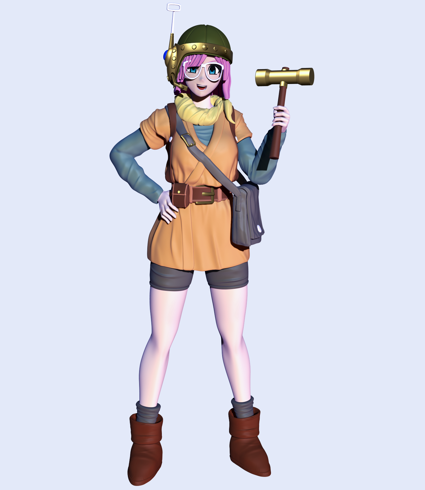 STL file Lucca (Chrono Trigger) 🎲・3D printable model to download・Cults
