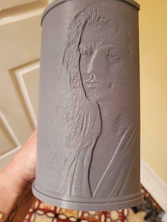 Free 3D file Portrait Curved Lithophane Stand・3D printer design to ...