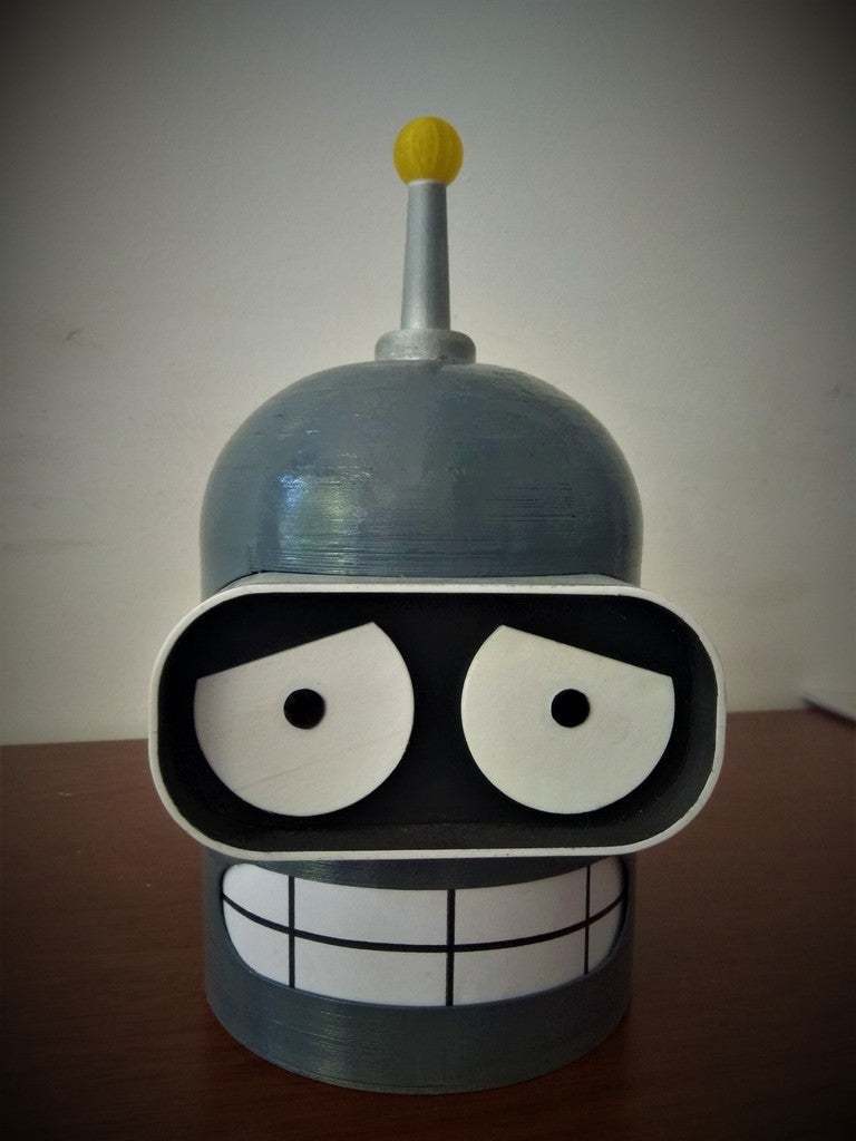 Archivo STL gratis ROBOT MALO (BENDER) 🤖・Objeto de impresión 3D para ...