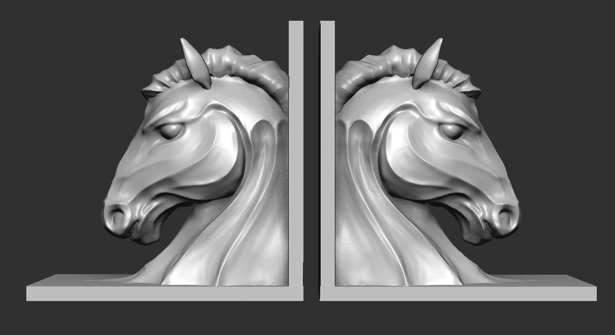 STL file Horse Head Book Ends 🐎・3D printer design to download・Cults