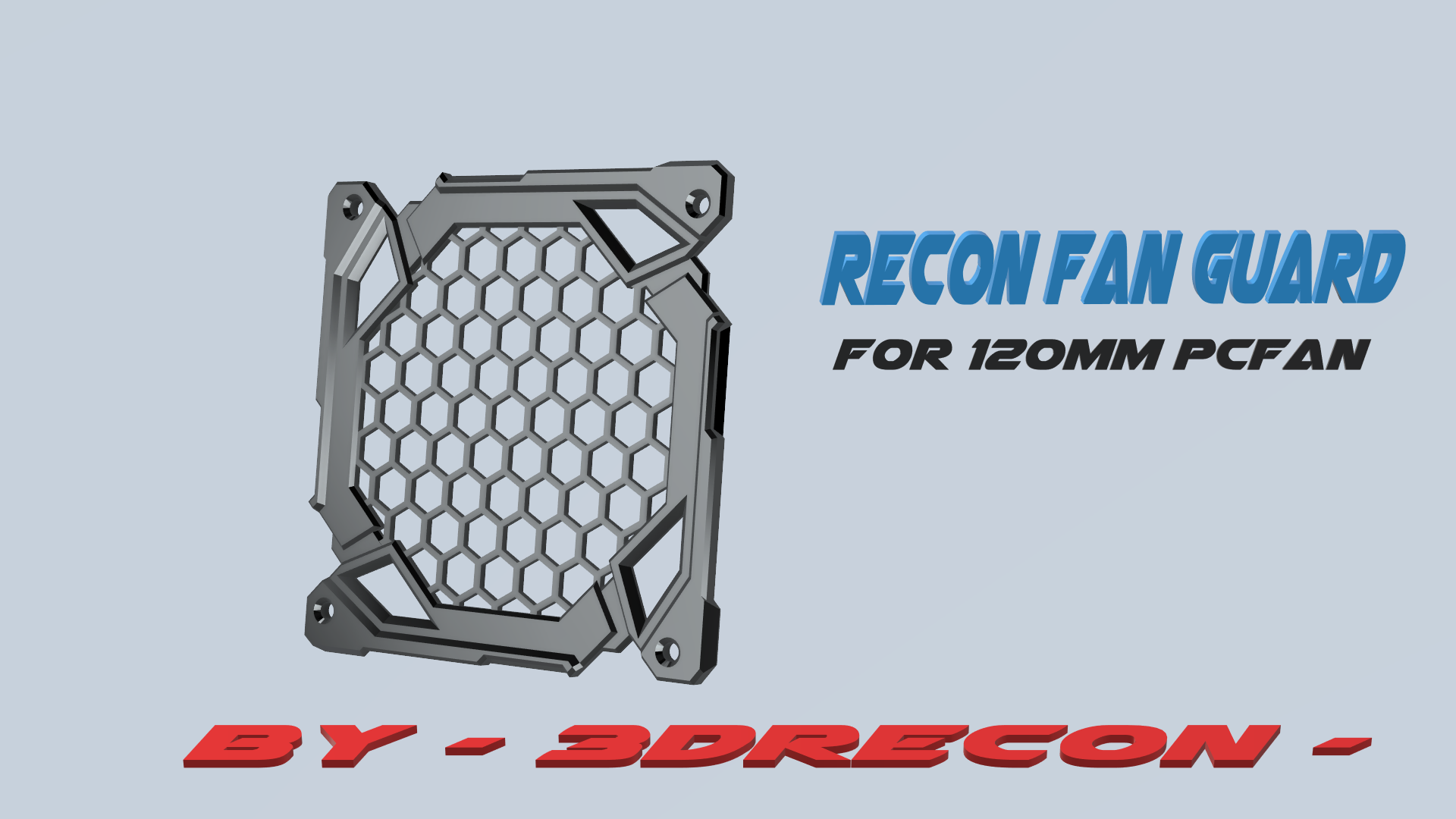 STL file Recon PC fanguard 120mm・3D printer model to download・Cults