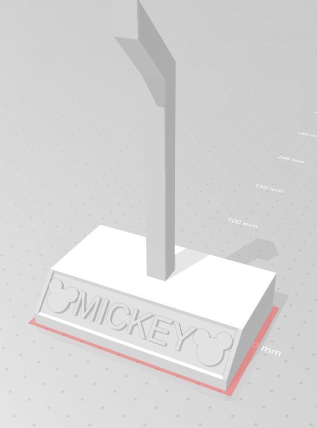 STL file STAND MICKEY PLATE DECORATION・3D print design to download・Cults