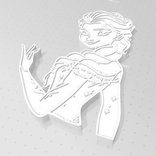 Download 3D printer designs ELSA STAND DECORATION PLATE ・ Cults