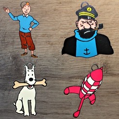 Fichiers STL pour imprimante 3D Tintin ・ Cults