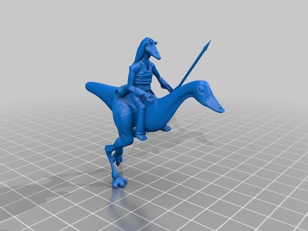 Free STL file gungan cavalry star wars ⭐・3D printer design to download ...