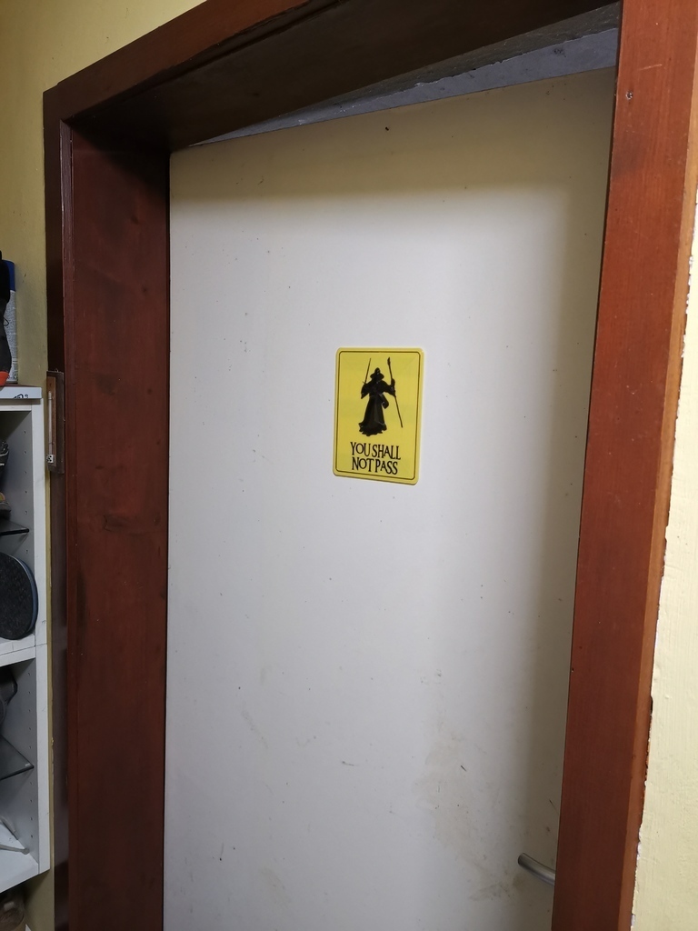 Free STL file Shall not Pass sign・3D printing model to download・Cults