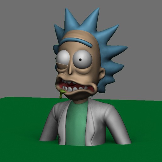 Descargar modelo 3D gratis Rick Sanchez eructando ・ Cults