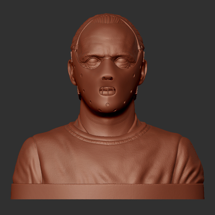 STL-Datei Hannibal Lecter・Design für 3D-Drucker zum herunterladen・Cults