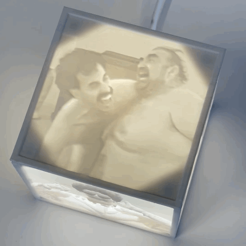 Free 3D file Borat Lithophane 🧲・Object to download and to 3D print・Cults