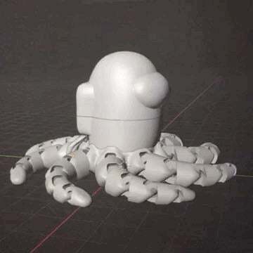 Free STL file Among Us Octopus - Amonctopus 🐙・3D printable model to ...