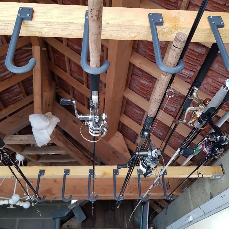 Fichier STL gratuit Support de cannes à pêche・Plan imprimable en 3D à ...