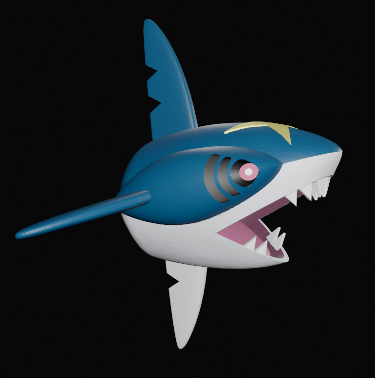STL file Sharpedo・3D print design to download・Cults