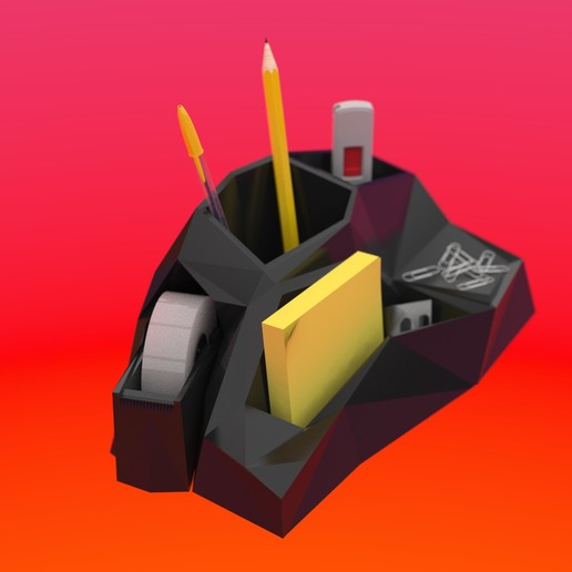 Download 3MF file Geometric Desk Organizer • 3D printing design ・ Cults